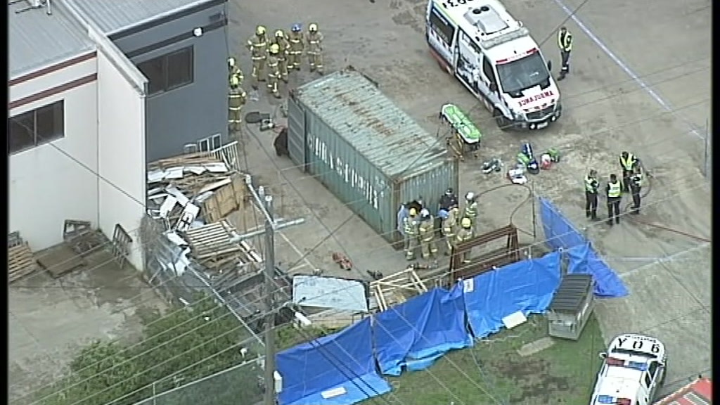 Man dies after being trapped in shipping container at Campbellfield ...