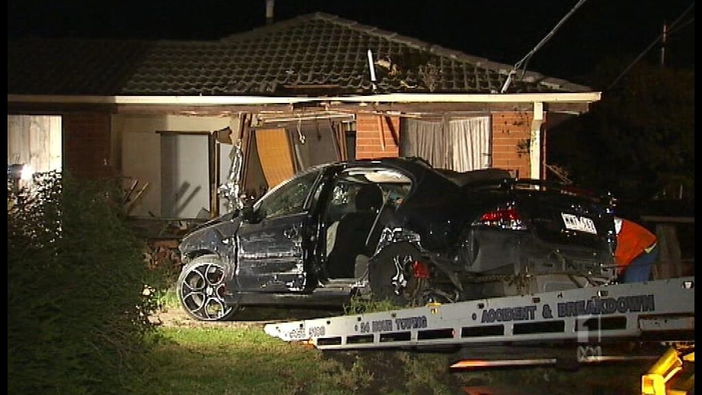Car smashes into house - ABC News