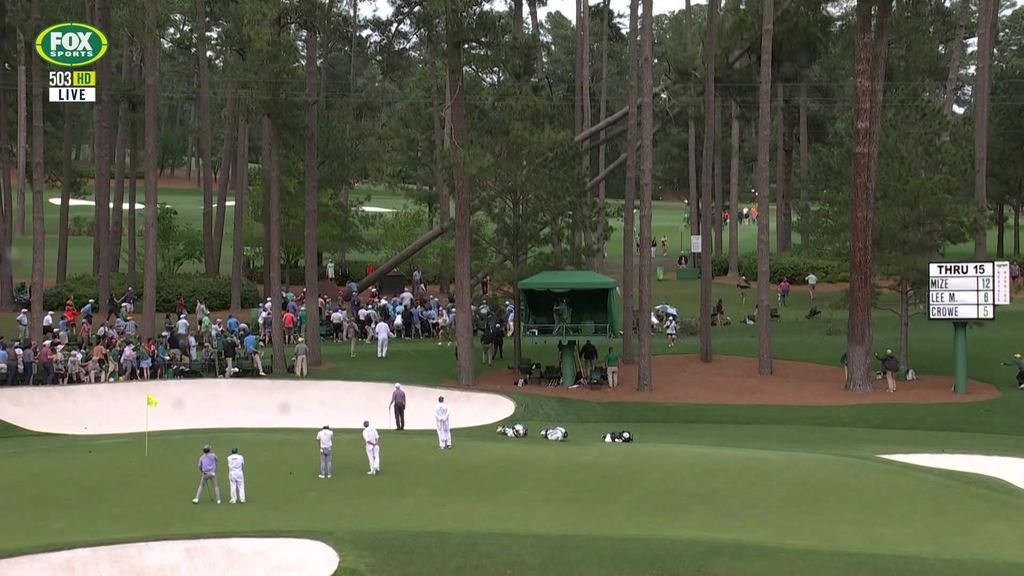 Three trees fall near patrons during the second round of the Masters ...