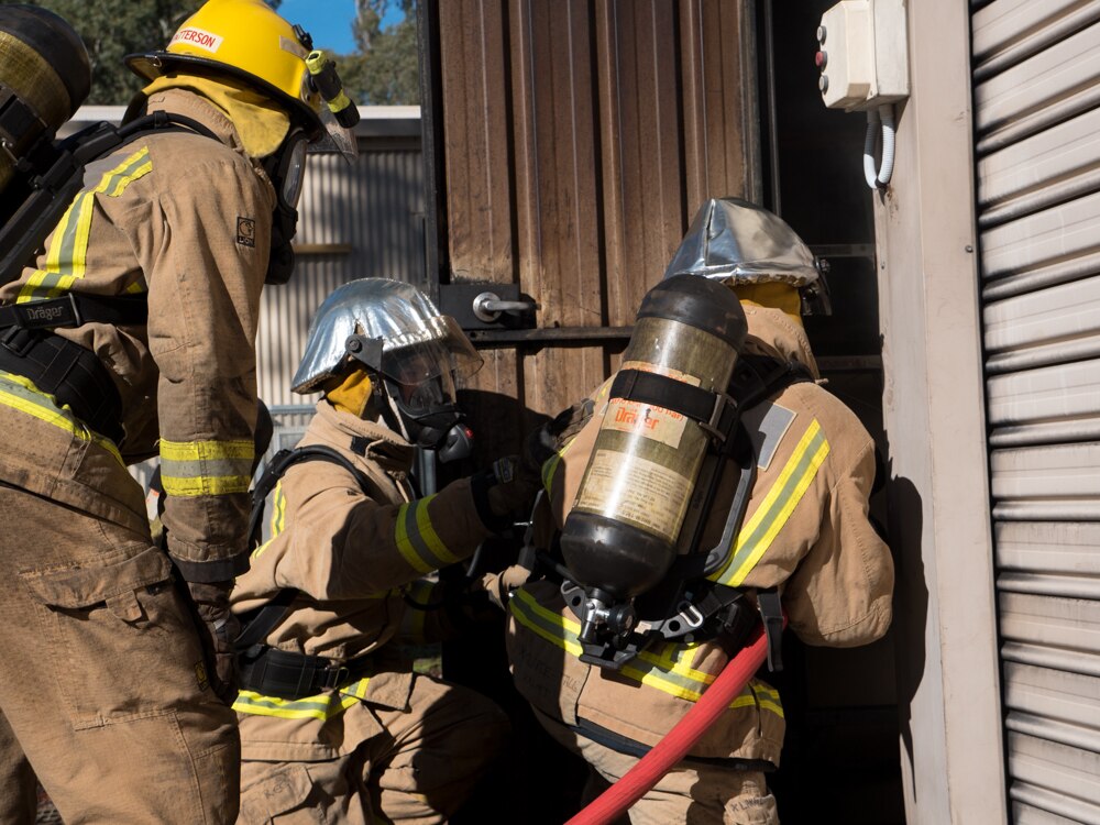 Country Fire Service (CFS) volunteers put training into practice as ...