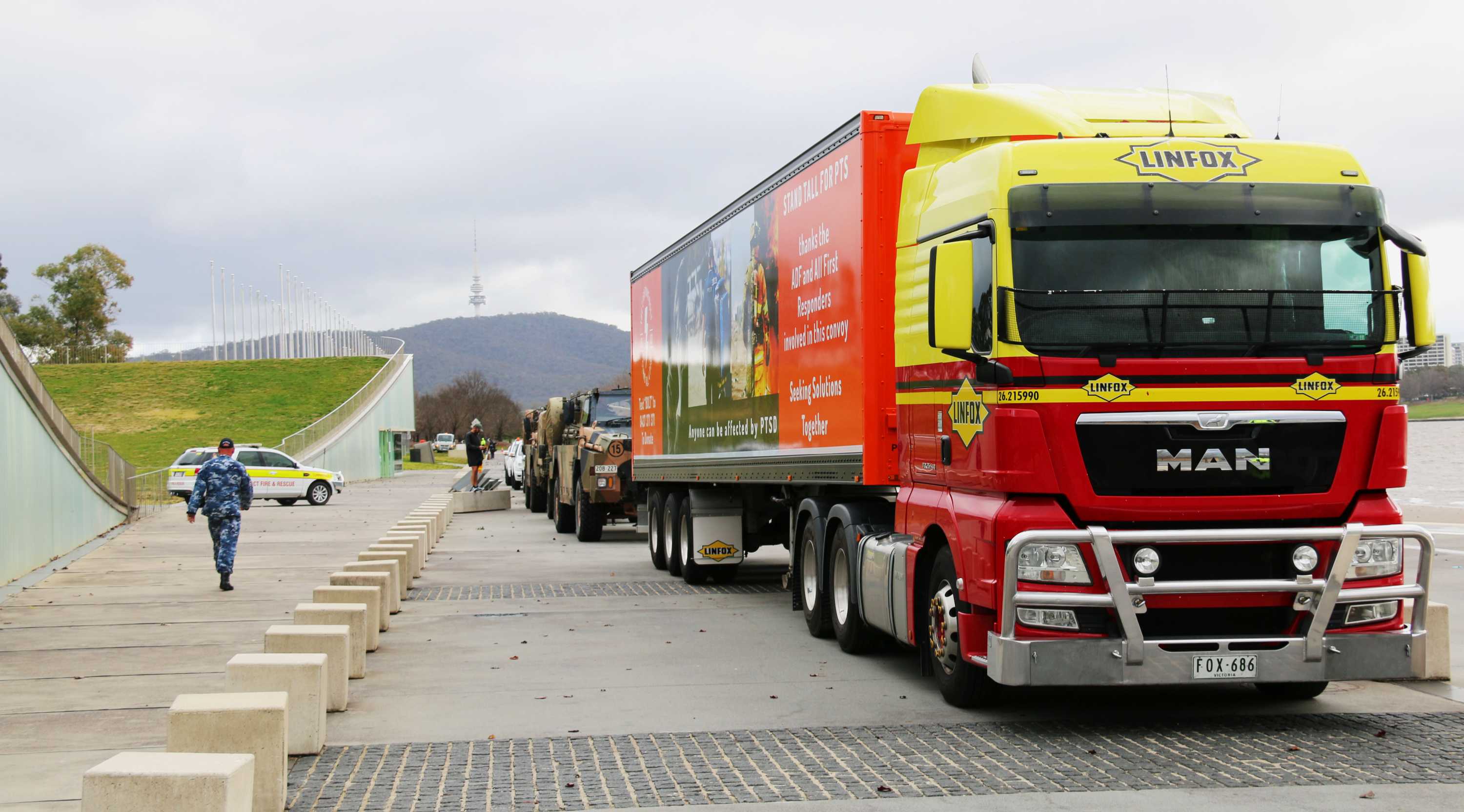Stand Tall for PTS convoy cruises through Canberra to increase ...