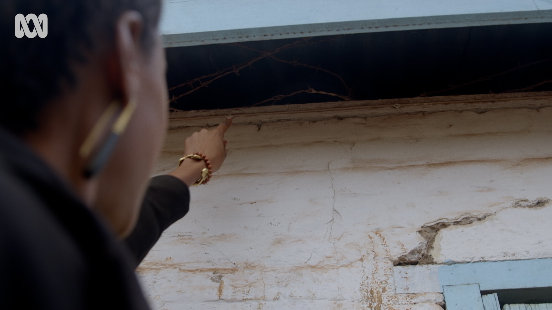 Chao Tayiana shows Marc Fennell one of the buildings where Mau Mau ...