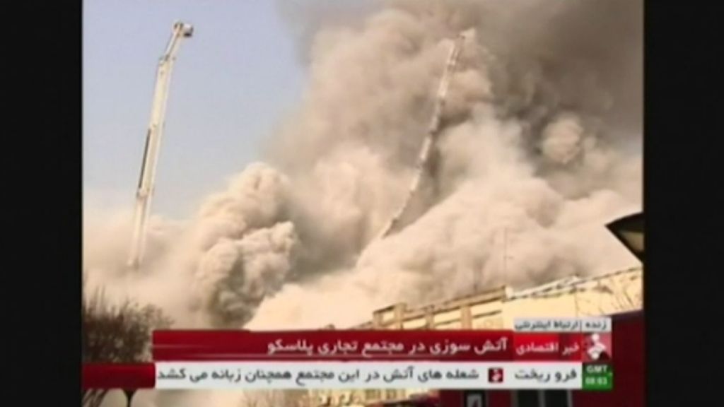 Tehran fire: Iconic Plasco building collapses killing 20 firefighters ...