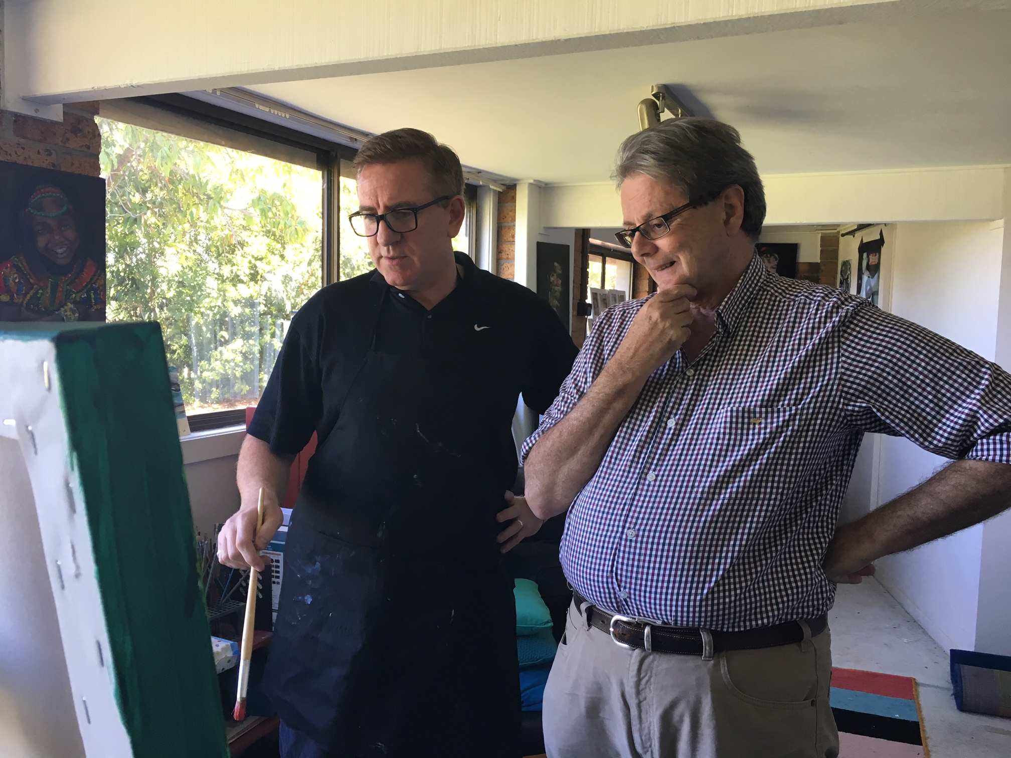 Queensland detective-turned-artist prepares to put works on show in ...