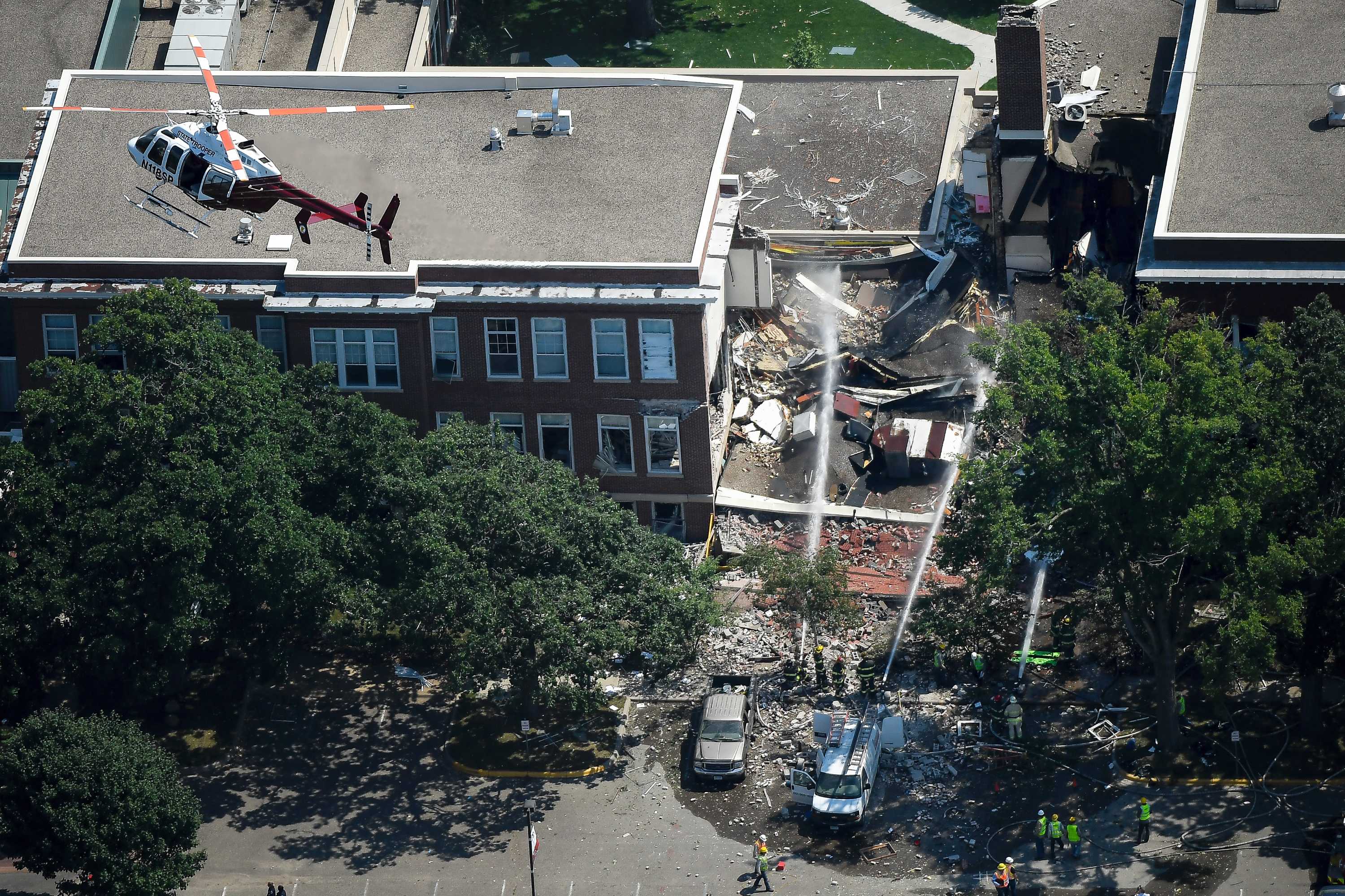 Minneapolis school explosion: Two dead after building collapses in gas ...