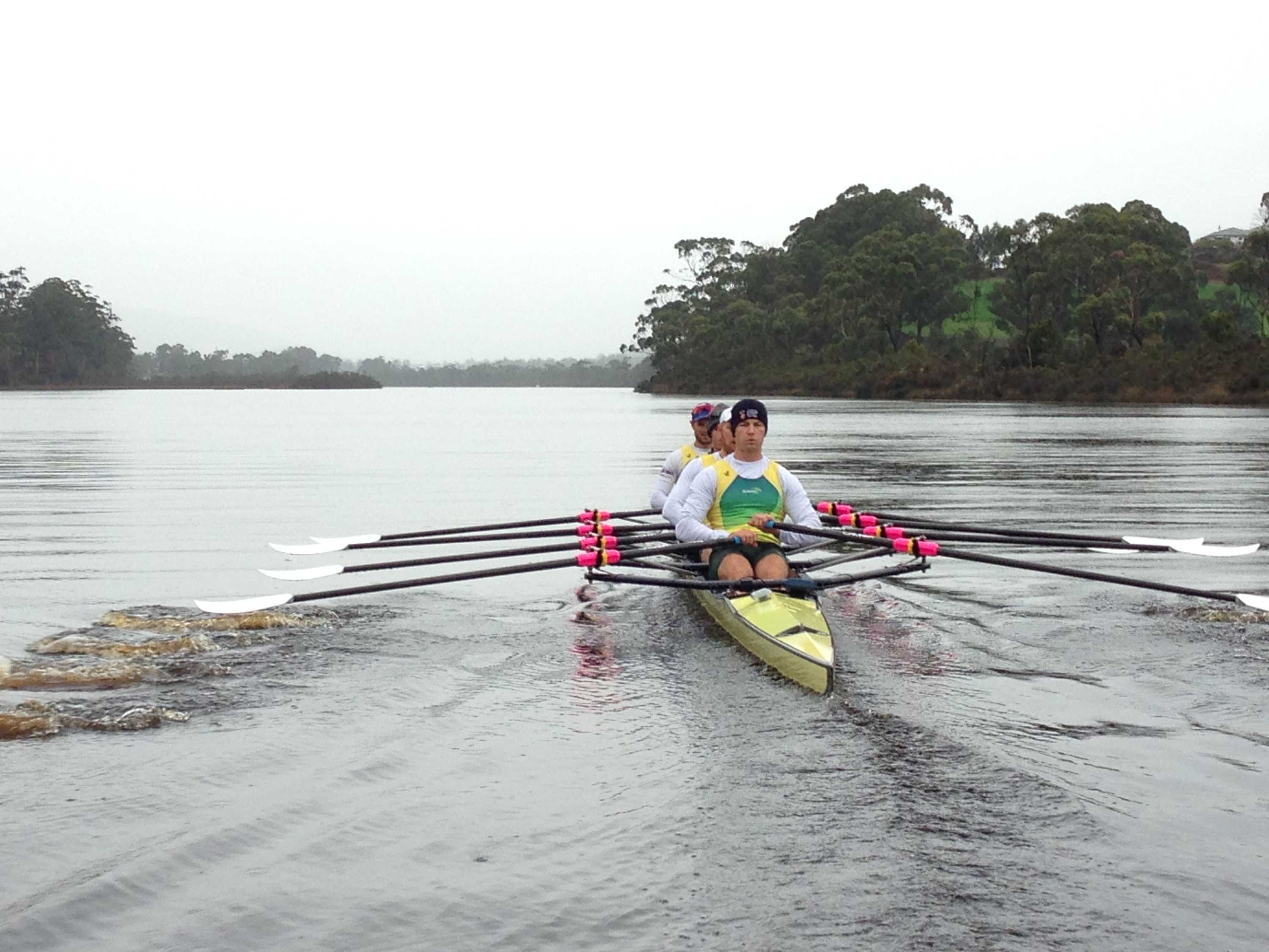 Australia's men's quadruple sculls crew launches Rio Olympics bid from ...