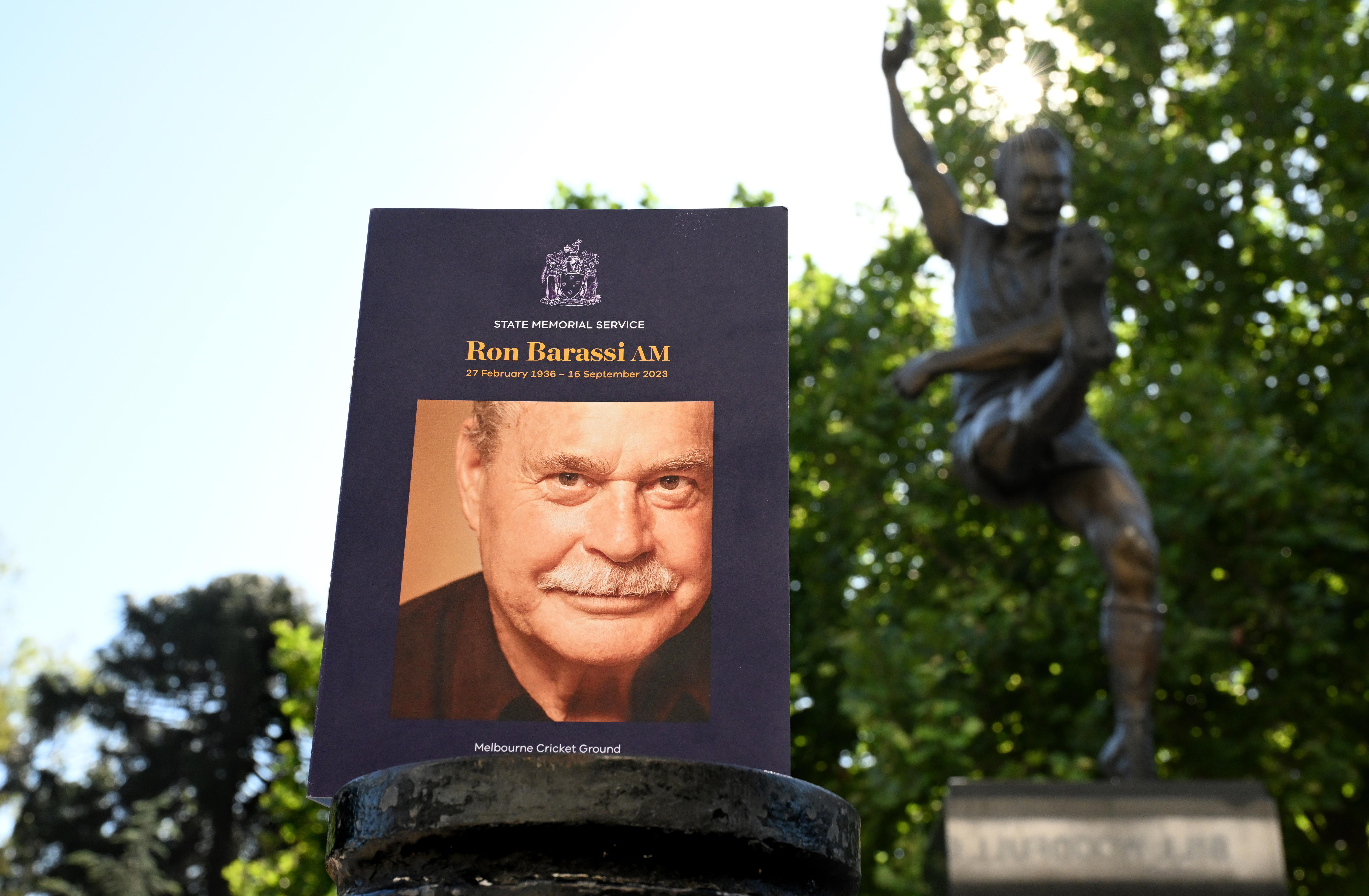Ron Barassi, AFL's original 'legacy boy', farewelled in state memorial ...