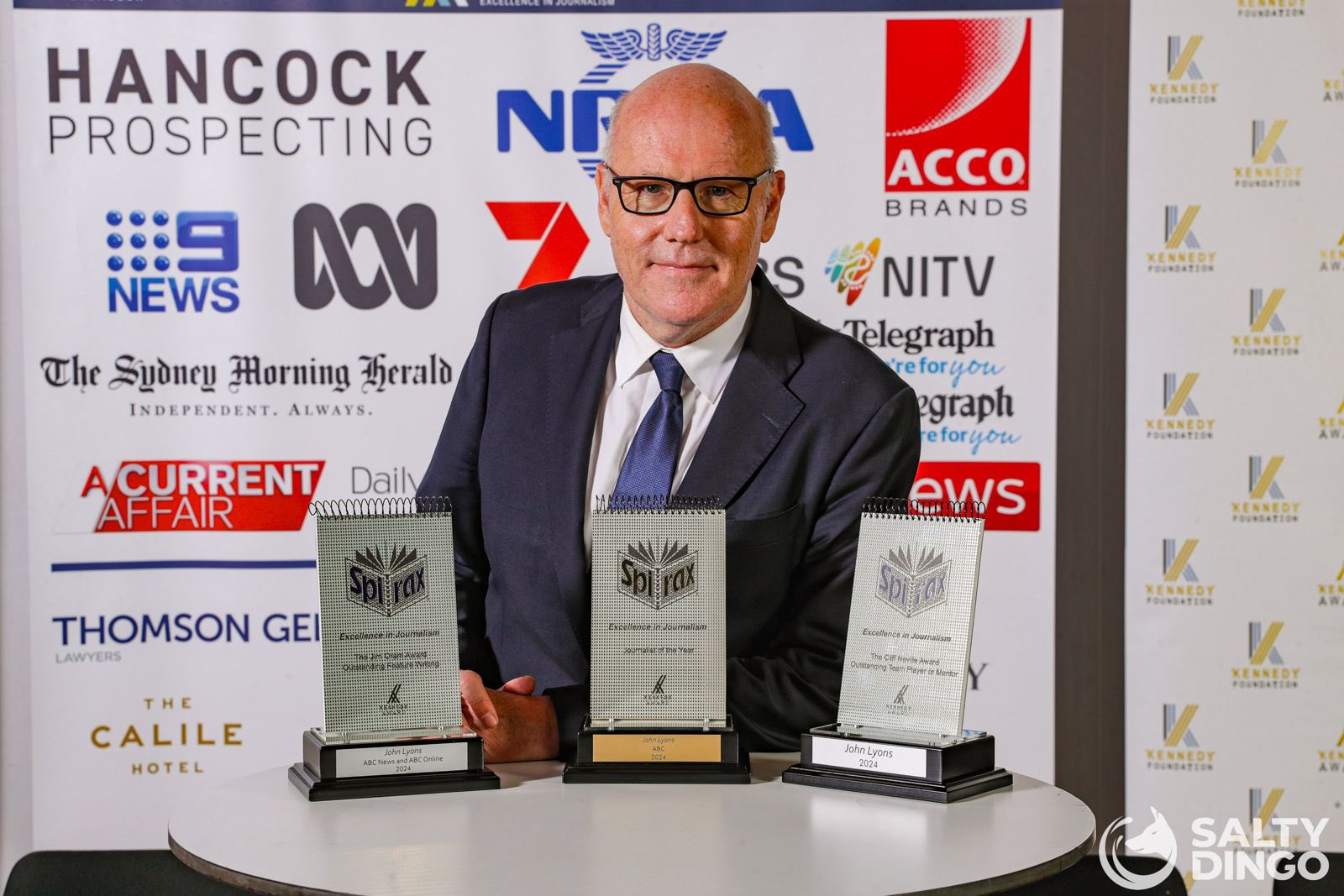 John Lyons named Journalist of the Year at 2024 Kennedy Awards - ABC News