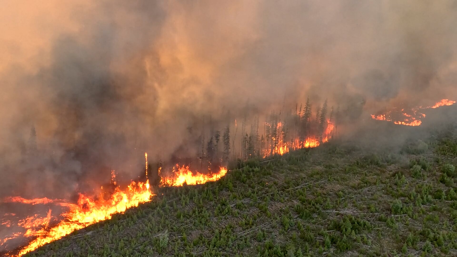 Canada fire front. - ABC News
