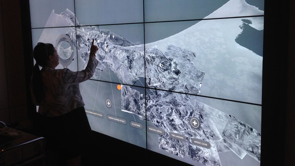 Interactive display at the AWM's First World War Galleries - ABC News