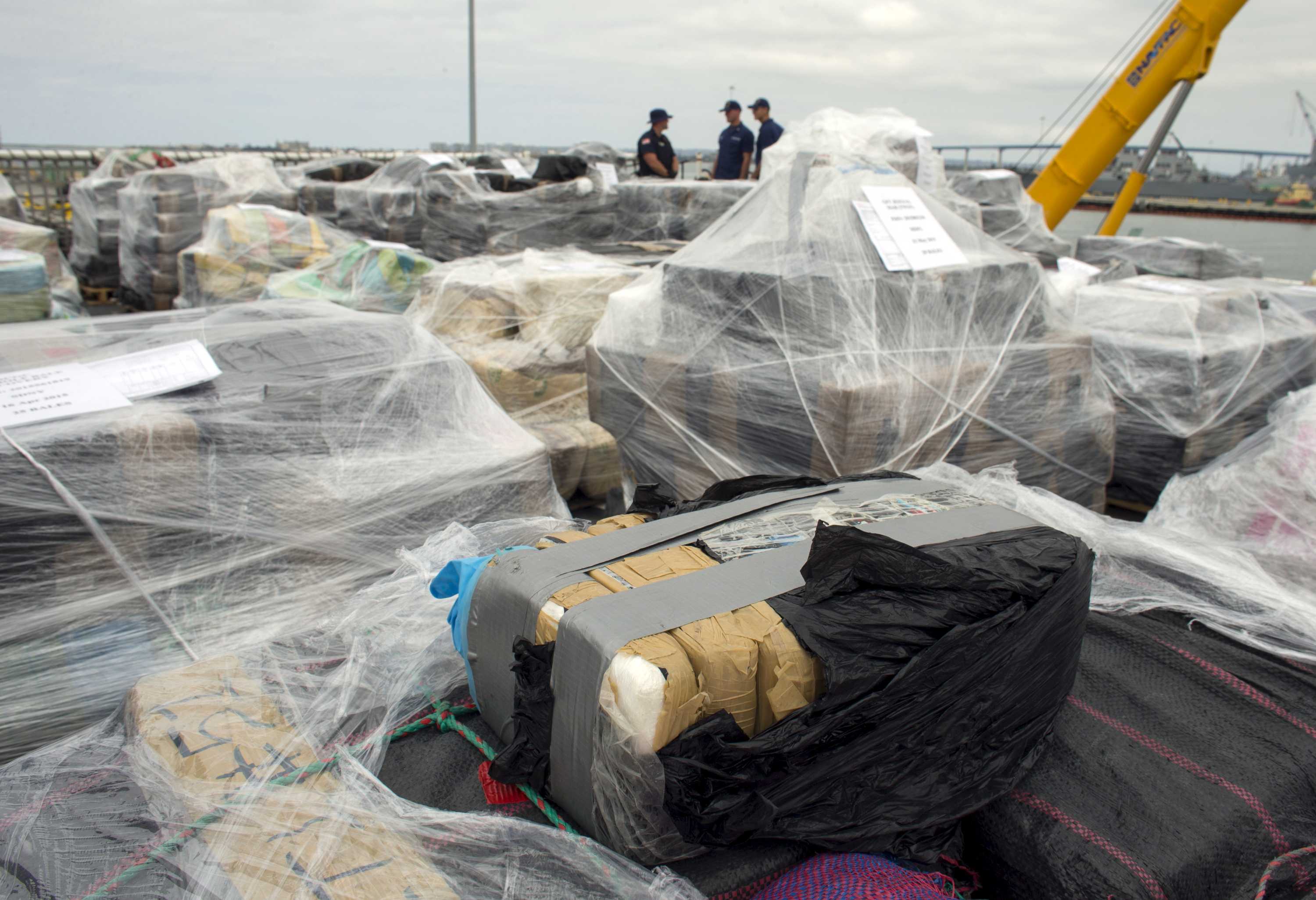 US Coast Guard unloads $US1 billion of heroin and cocaine seized at sea ...