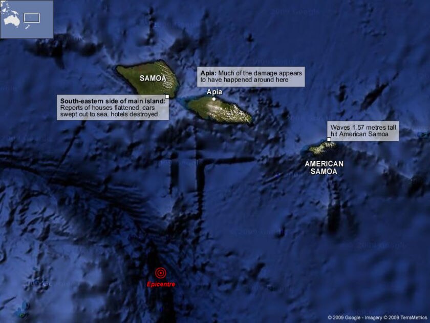 'Shallow quake' behind Samoa's tsunami - ABC News