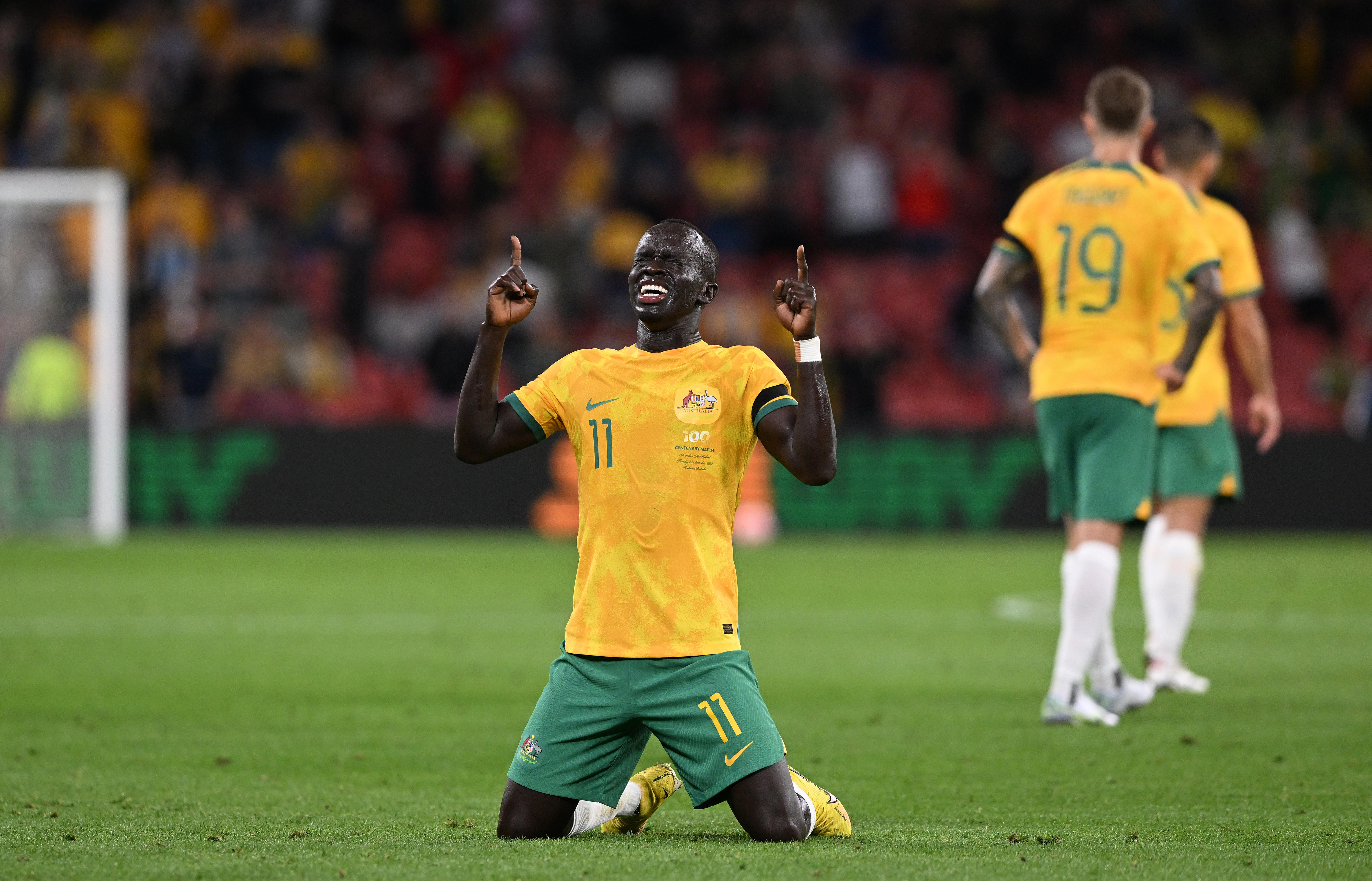 The moment of kindness that set Socceroo Awer Mabil on his path to 2023 ...