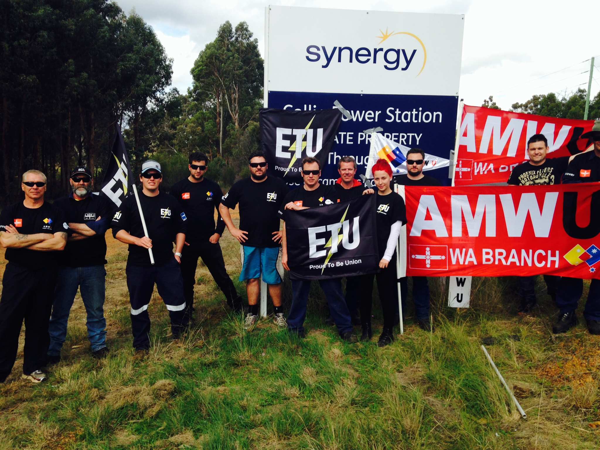 Workers strike at Collie power plant in Western Australia's South West ...