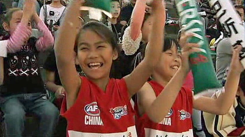 China hosts first AFL match - ABC News
