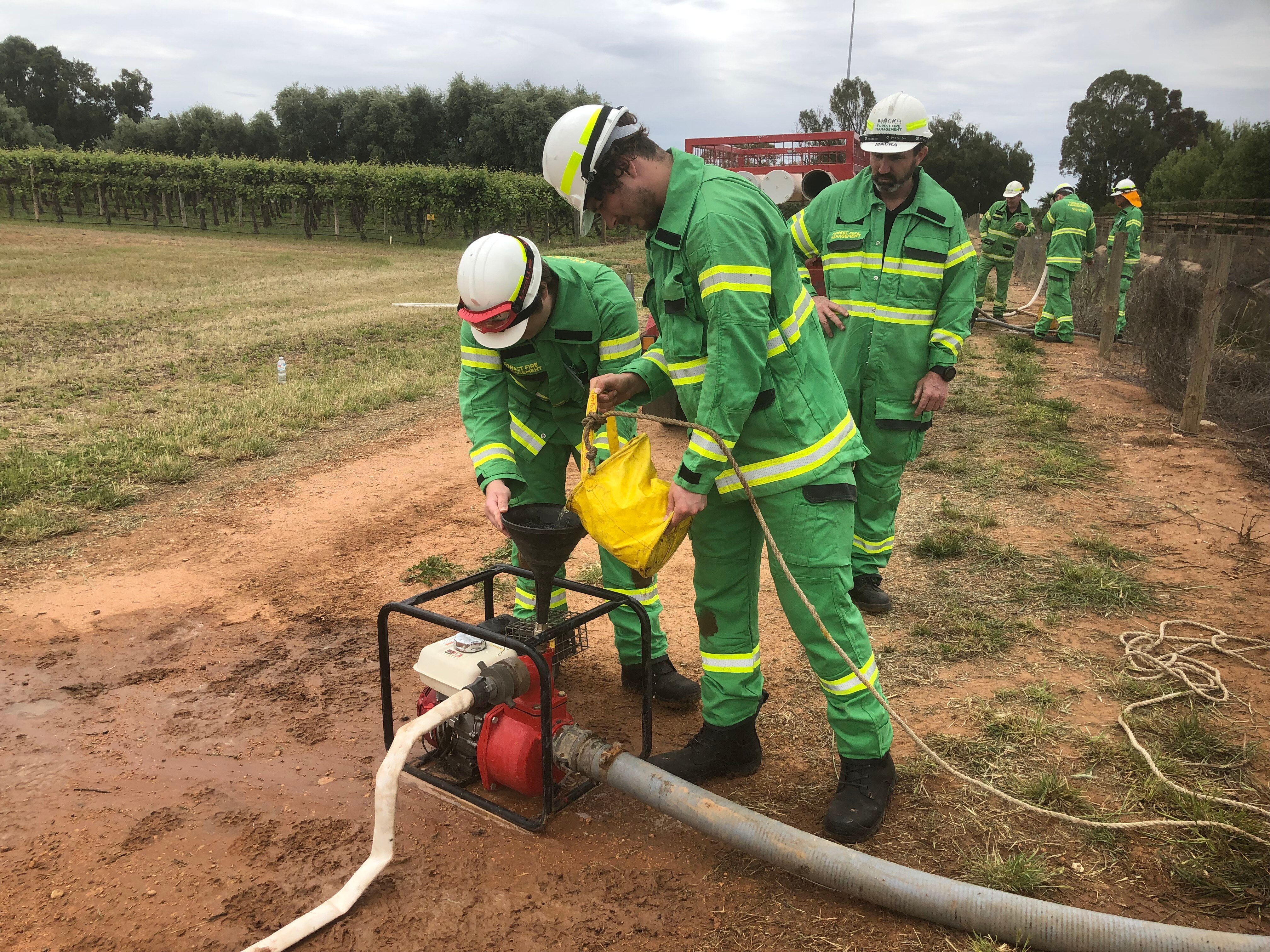 While parts of Victoria flood, seasonal firefighters train for ...