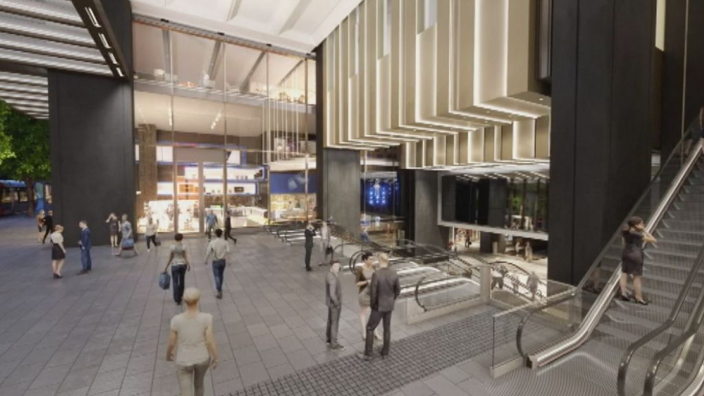 Animation shows completed Wynyard station redevelopment - ABC News