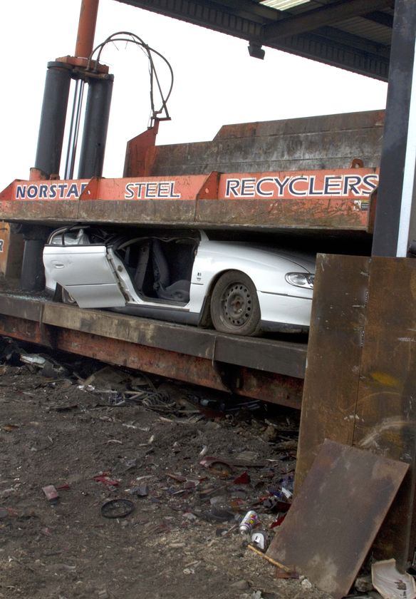 First car crushed under anti-hoon laws - ABC News