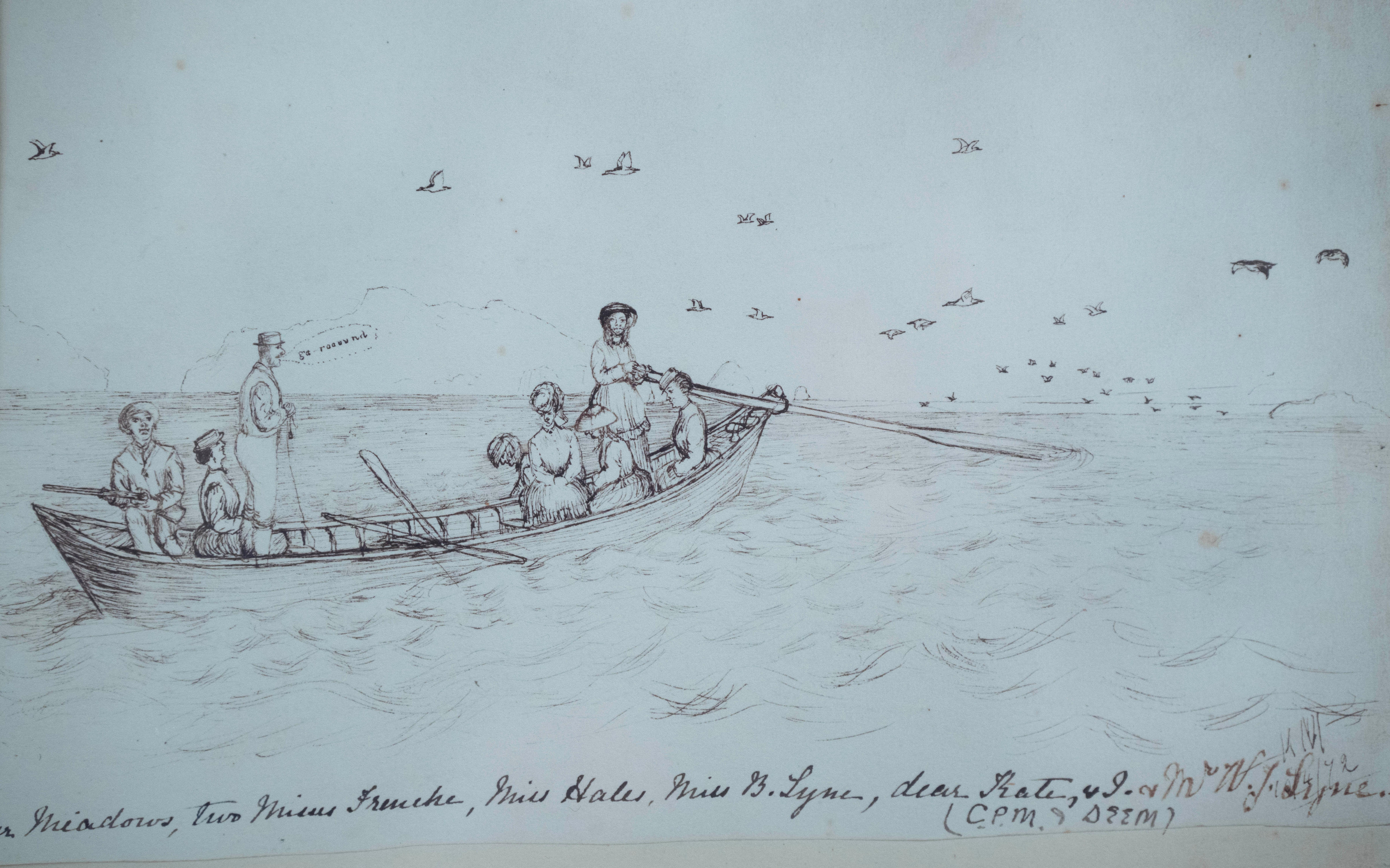 Colonial-era sketches from artist Kate Mitchell show candid scenes and ...