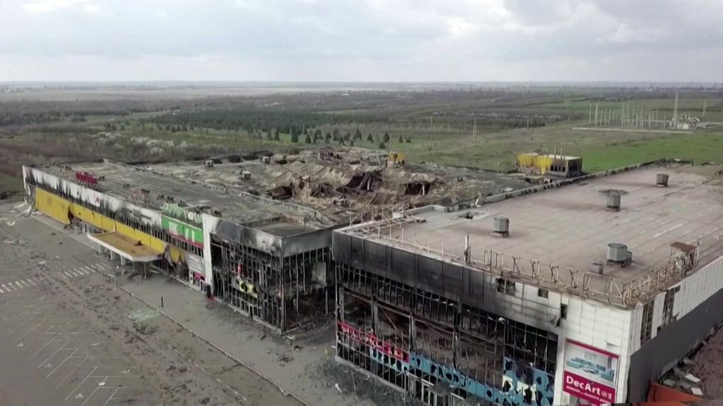 Drone footage shows widespread damage in Mariupol - ABC News