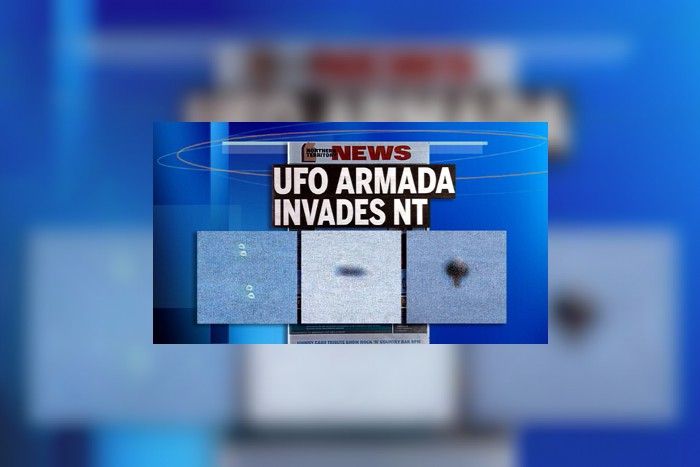UFO Armada Invades NT News - Media Watch