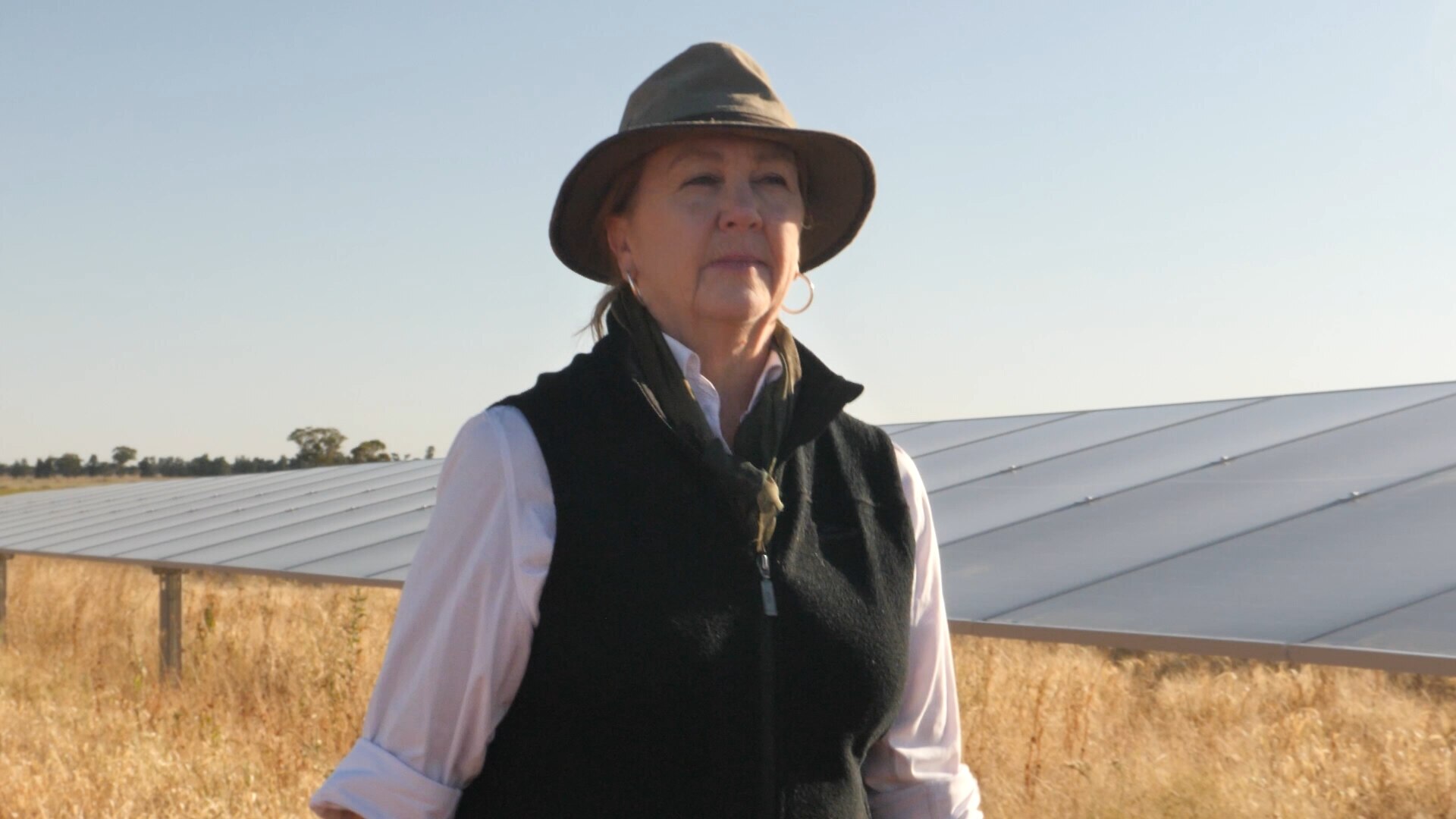 Farmer Gemma Purcell is walking through her field of solar arrays - ABC ...