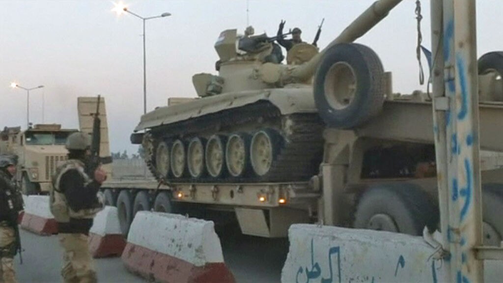 Iraqi army sends tanks and artillery to tackle militants in Fallujah ...