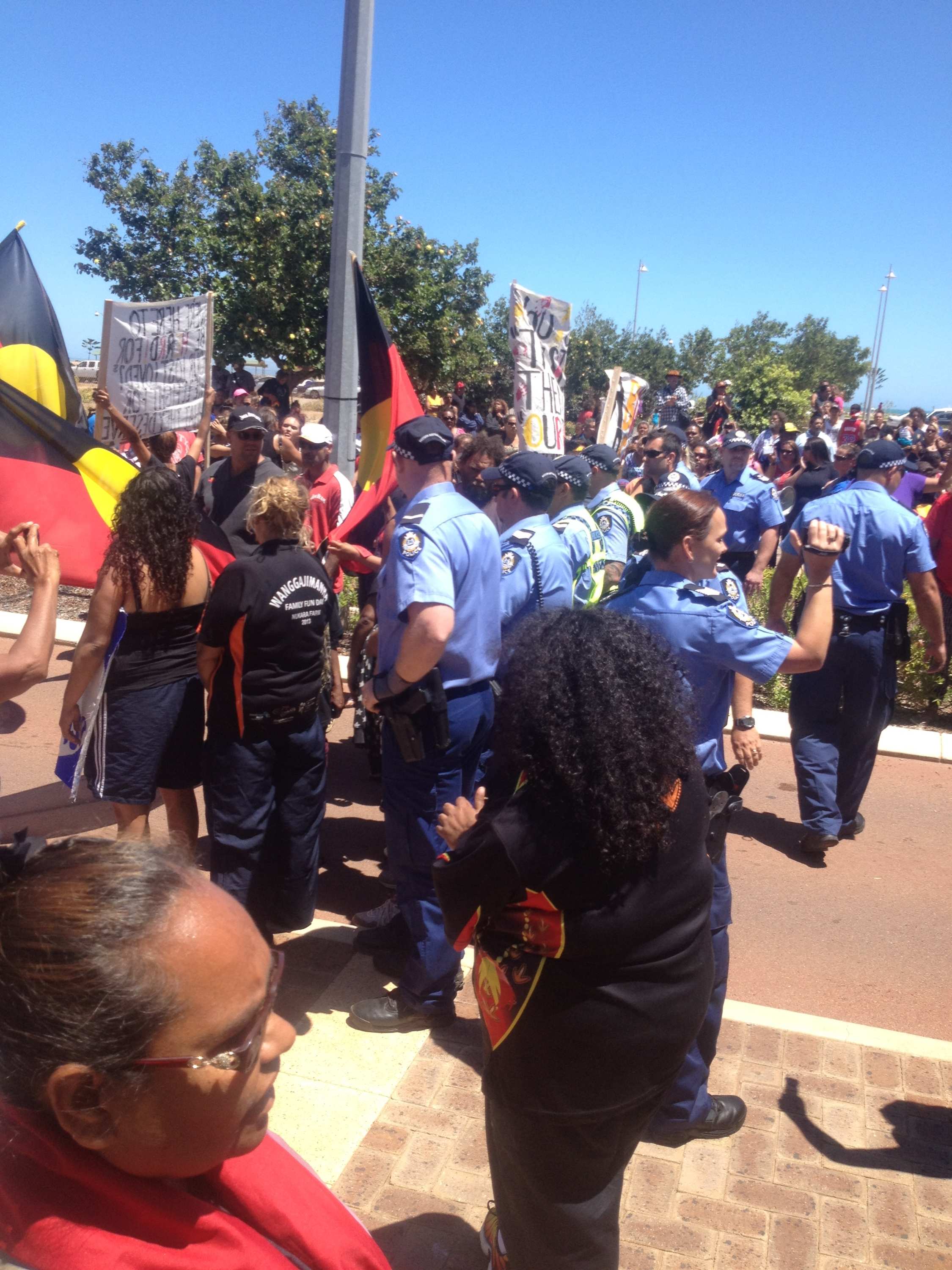 Protest over hit and run fatality turns ugly at Geraldton courthouse ...