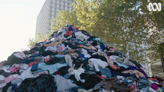War on Waste: Pile of clothes thrown out in 10 mins - ABC Education