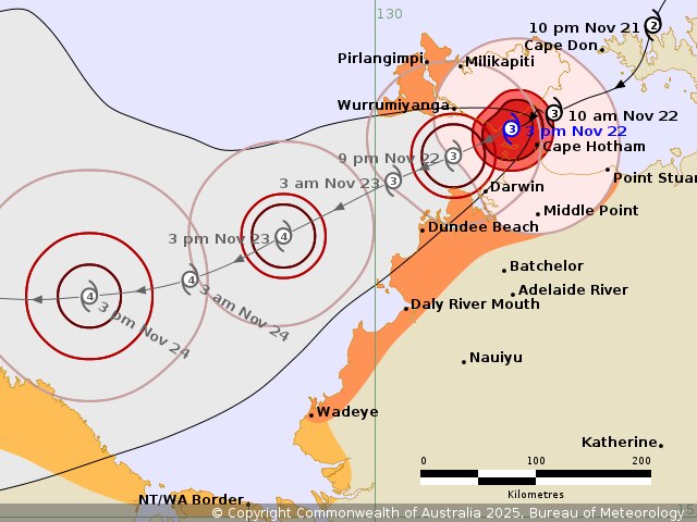Severe Tropical Cyclone Fina could impact Darwin today with extreme ...