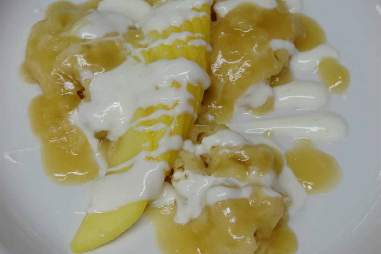 Sticky ginger dumplings with mango - ABC News