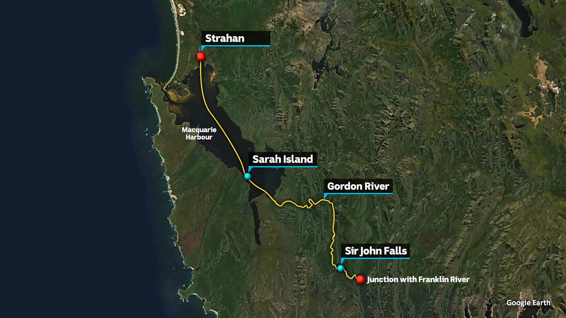 Tasmania's Gordon River usually only sees whitewater rafters — not an ...