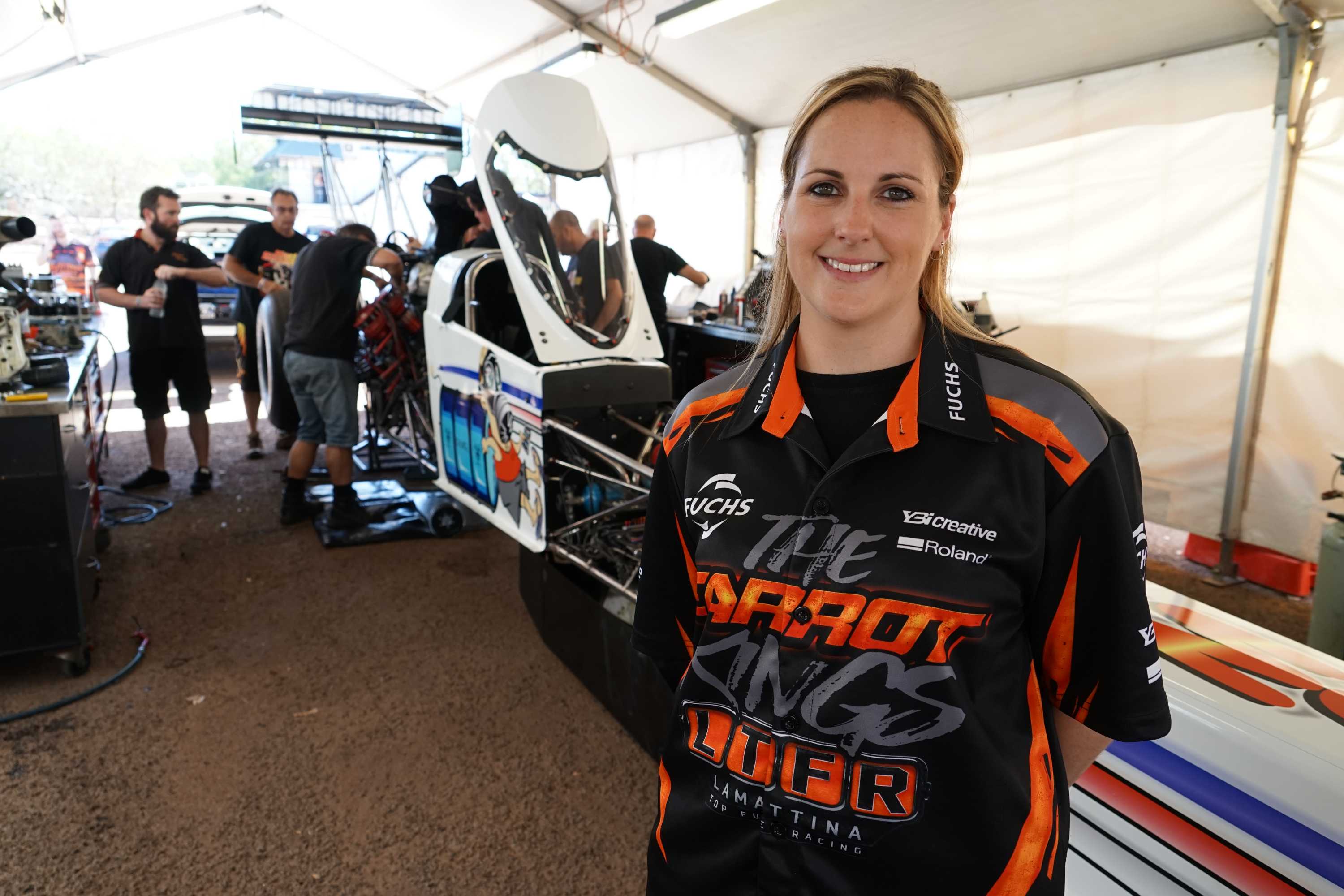 Drag racing star Kelly Bettes puts graphic design job on hold to ...