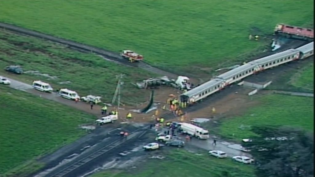 Several injured after train hits truck near Colac in Victoria's south ...