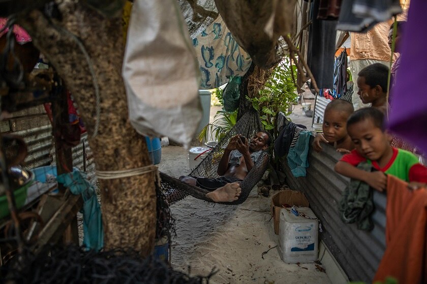 Betio is facing a population crisis, and a sea wall could be its only ...