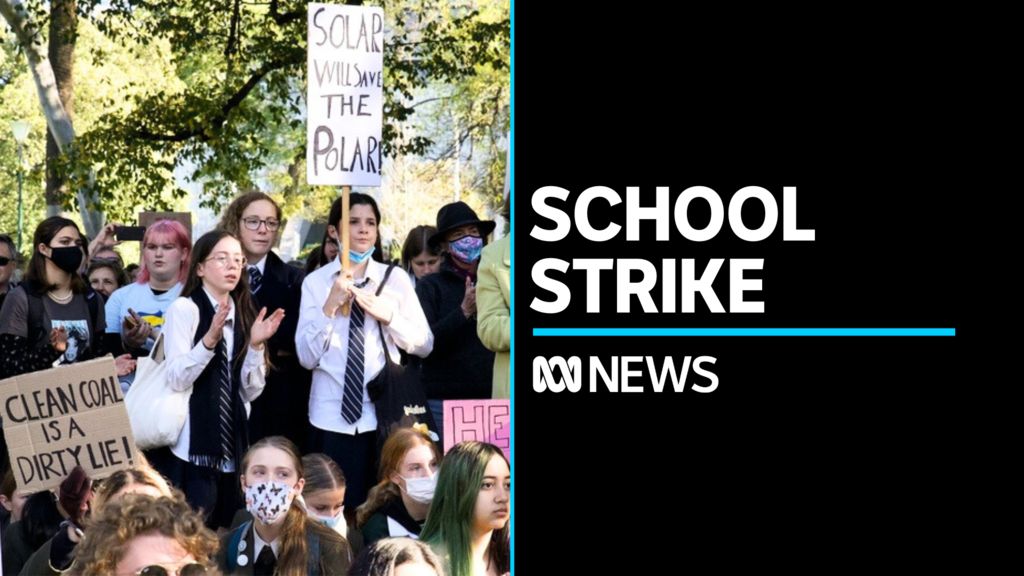 Students walk out of school to urge government action on climate change ...