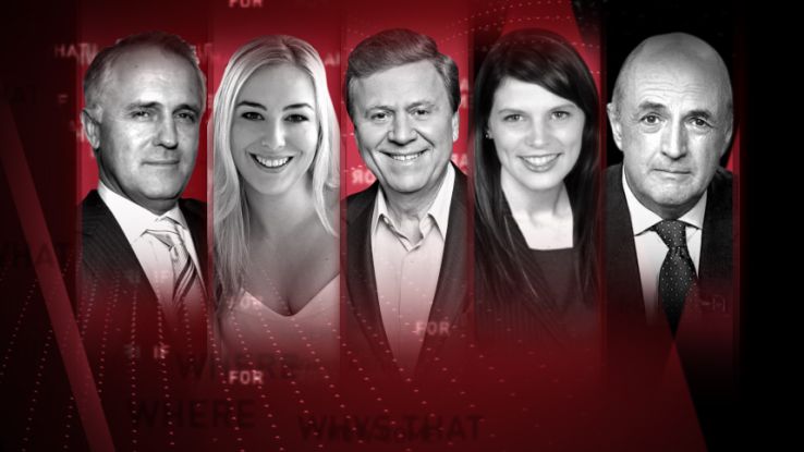 Malcolm Turnbull, Jessica Rudd, Ray Martin, Kate Ellis and Peter Reith ...