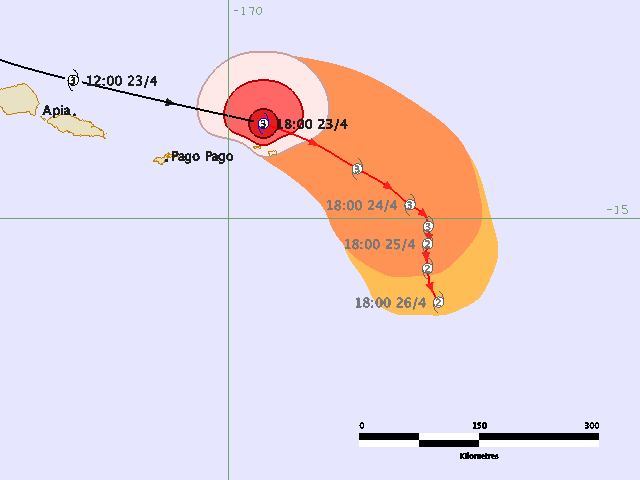 Cyclone Amos passes over Samoa, causing flooding and damage - ABC News