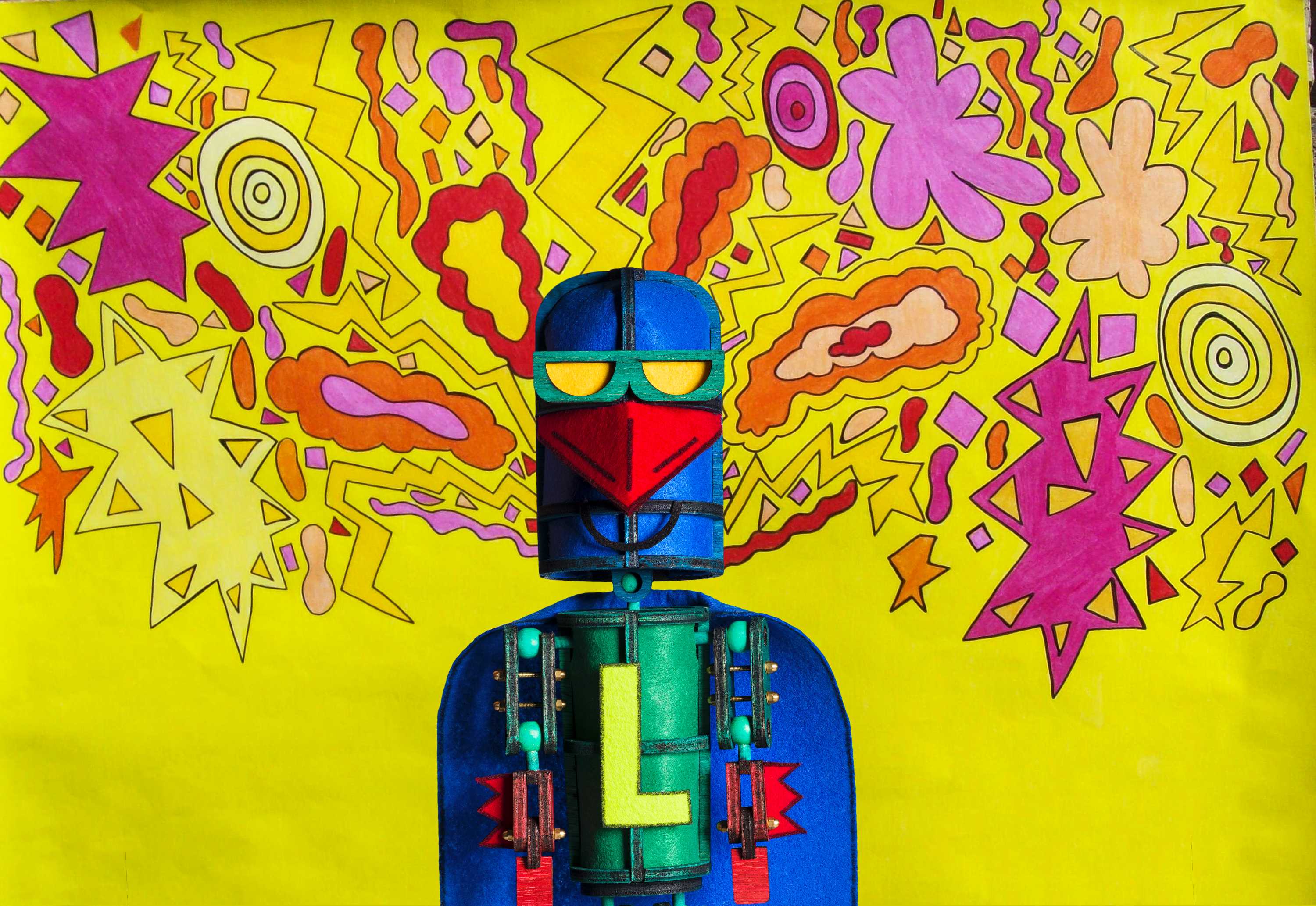 Silent superhero Laser Beak Man, created by young boy with autism ...