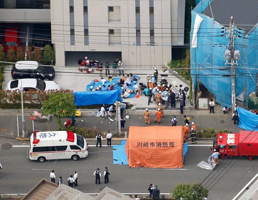Japanese bus stop stabbing leaves three people dead and 19 injured ...