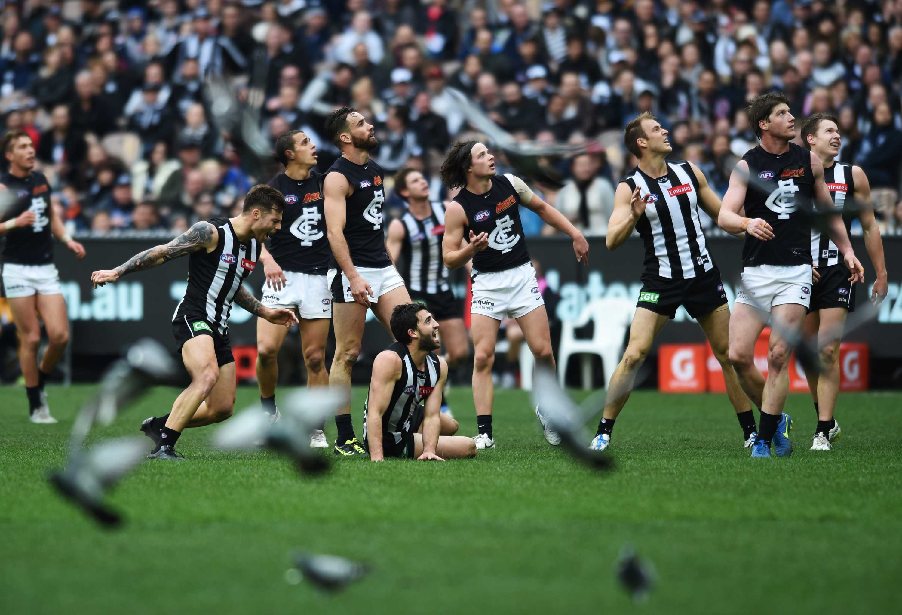 Collingwood holds on to beat Carlton by 18 points in scrappy AFL clash ...