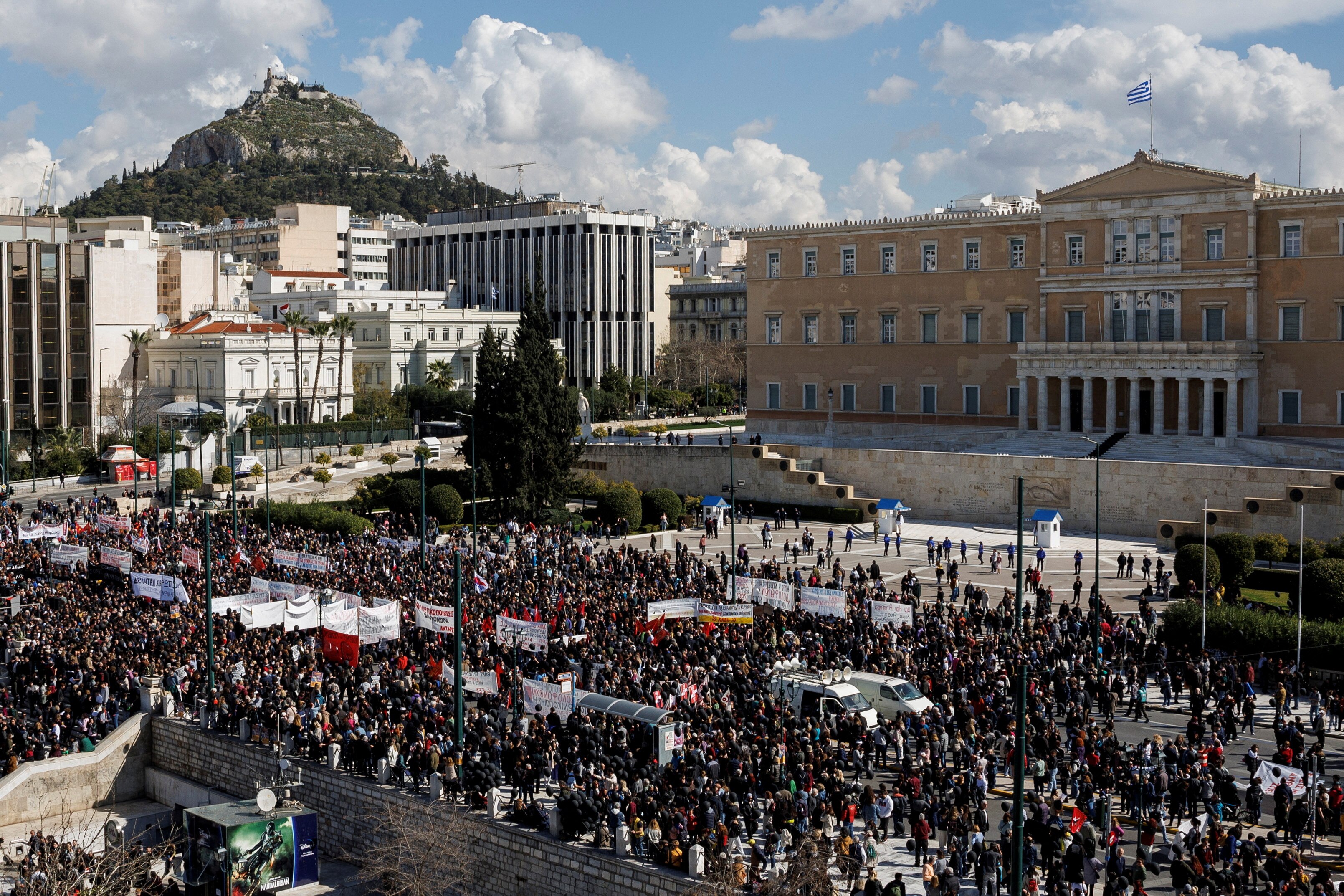 Thousands protest in Athens after Greece's deadly train crash, PM ...