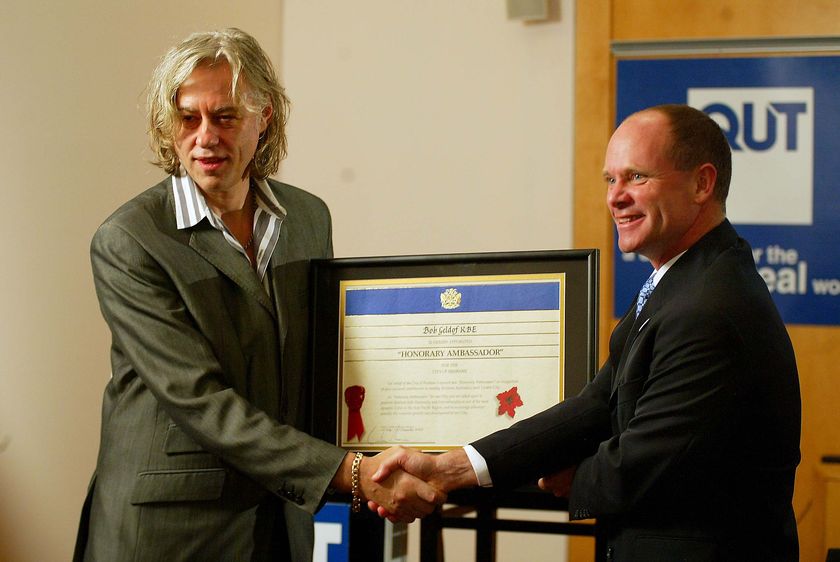 Geldof named Brisbane's new ambassador - ABC News