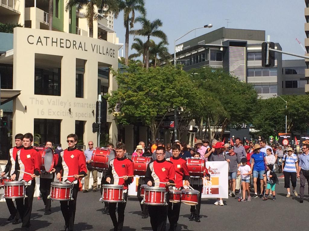 Thousands turn out for Brisbane's Labour Day march; couple marries in ...