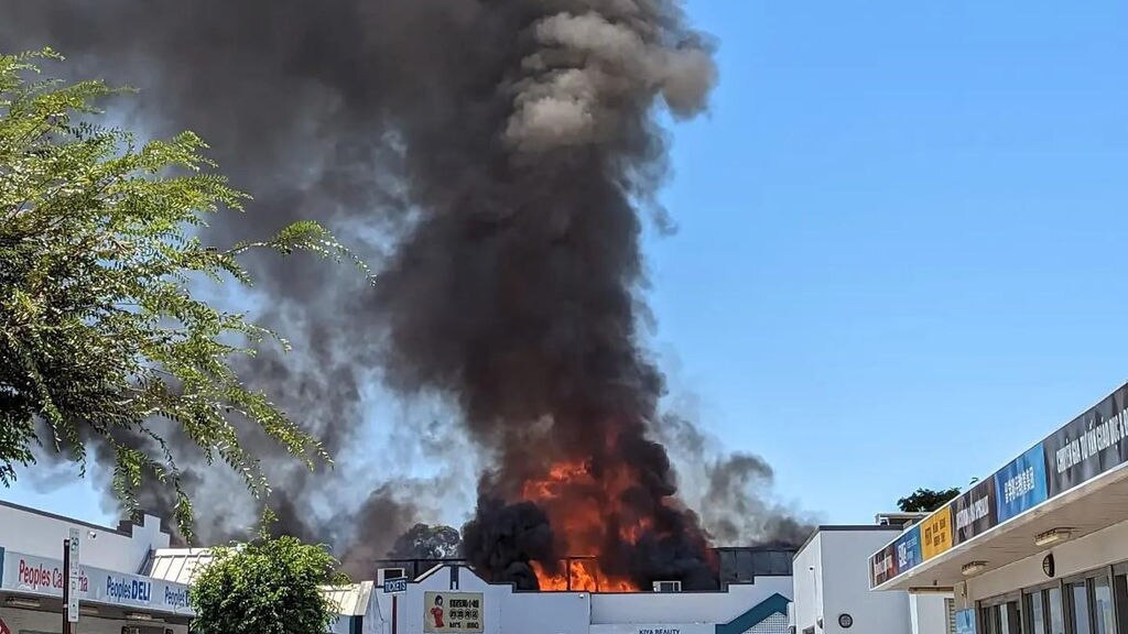 Firefighters respond to a warehouse fire in Perth's CBD. - ABC News