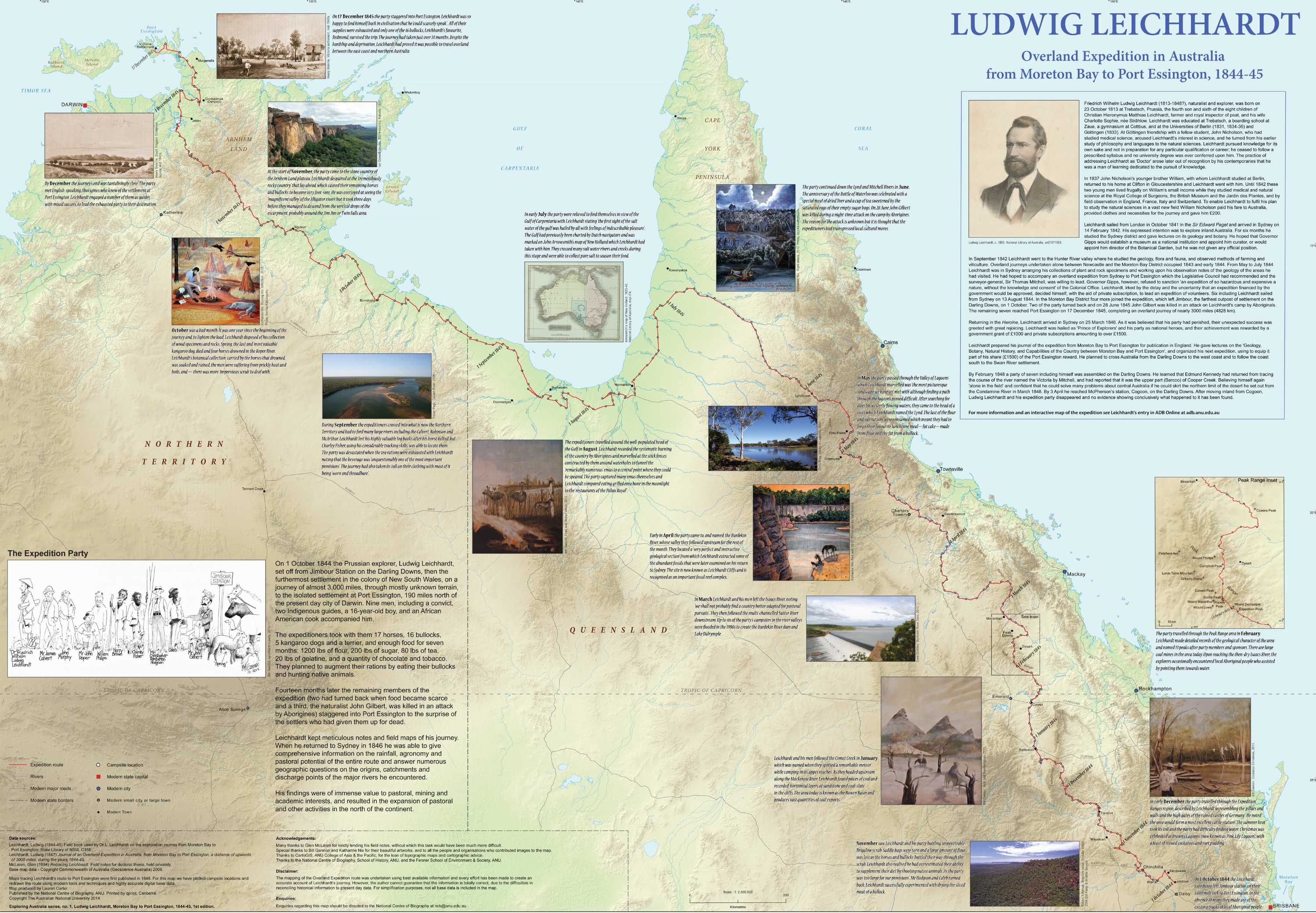 Interactive map sheds new light on Ludwig Leichhardt expedition - ABC News