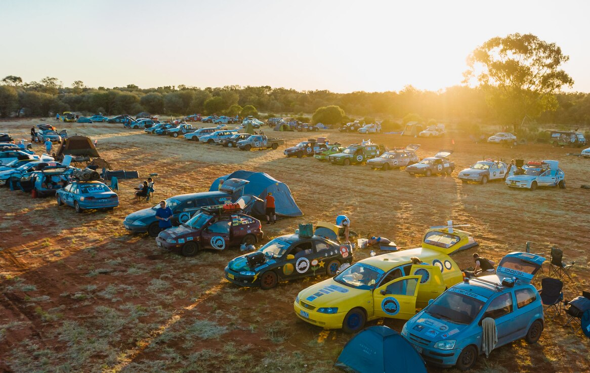 Hunter locals join Shitbox Rally, driving old cars…