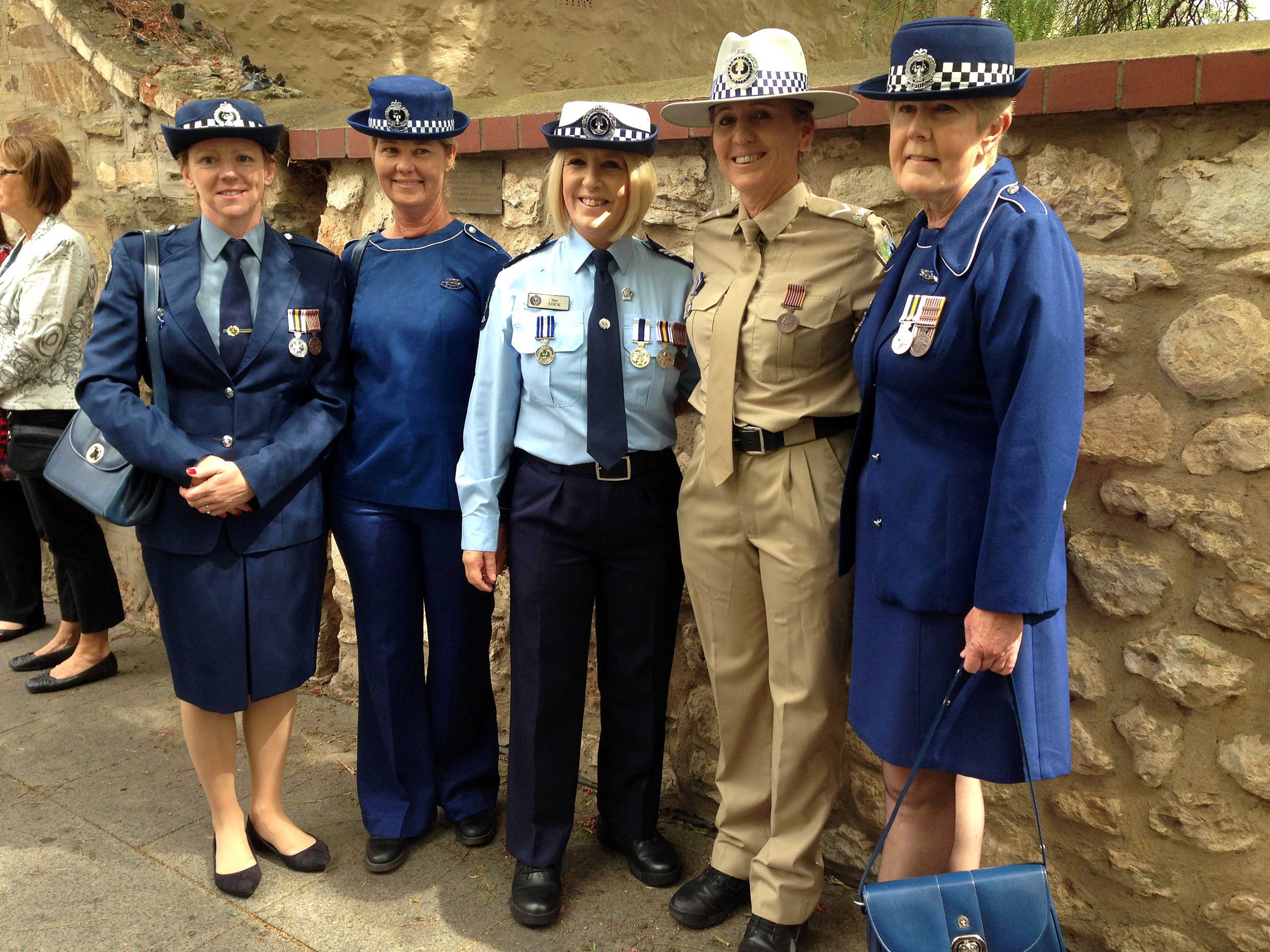 Female officers march through Adelaide to mark 100 years of women in SA ...