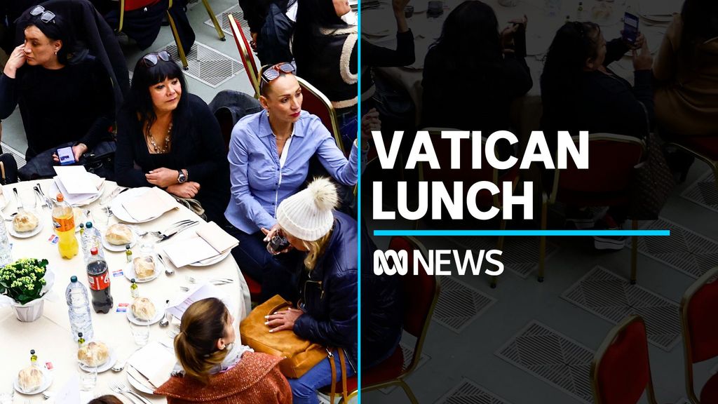Pope invites thousands of people to lunch at the Vatican - ABC News