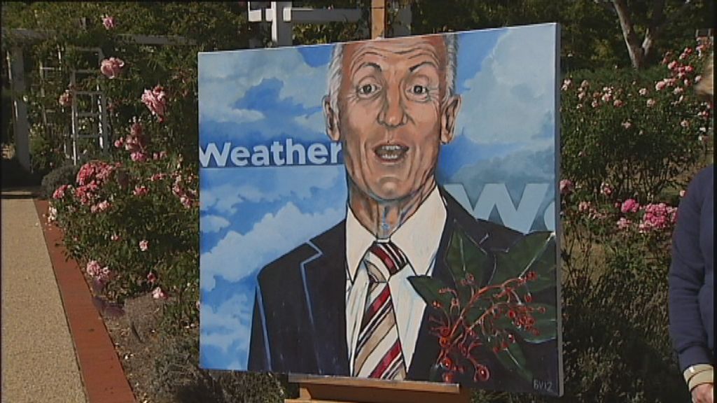 Former ABC weatherman immortalised in oil - ABC News